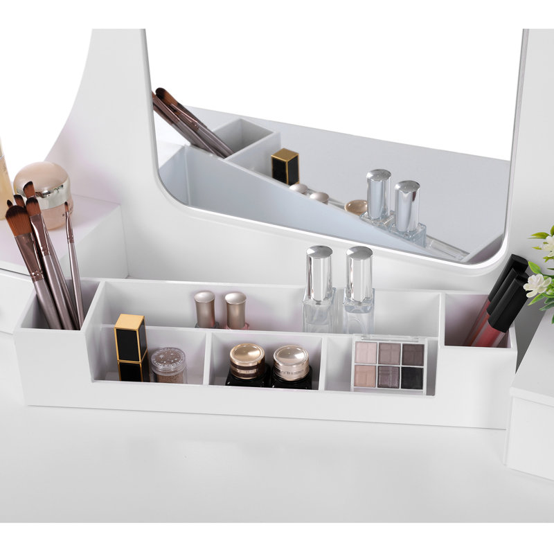 House of Hampton Beauregard Vanity Set with Mirror Reviews Wayfair